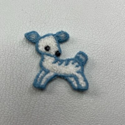 Quite Small LITTLE BLUE & WHITE DEER Patch K037 | eBay