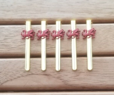 5 GOLD PLATED WELSH DRAGON PEN CLIP FOR SLIMLINE PEN WOODTURNING ...