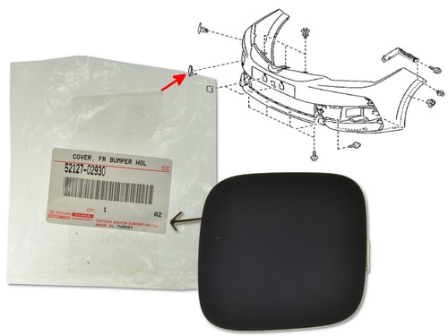 Tow Hook Eye Cover Cap Front Bumper 52127-02930 for Toyota Corolla E18 ...