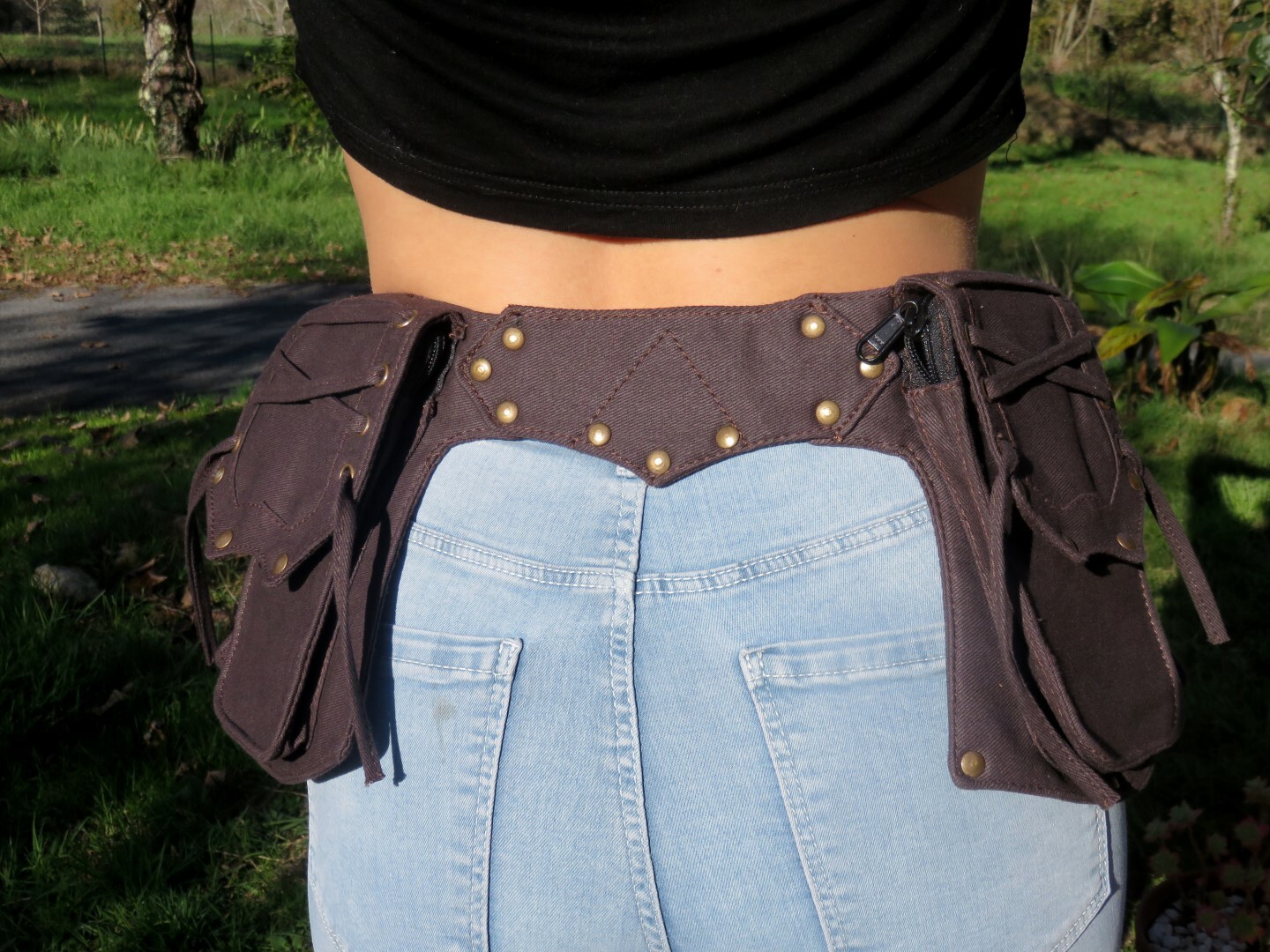 Pocket Belt - Festival Utility Belt Hippie Psy Trance Style - Anvil ...