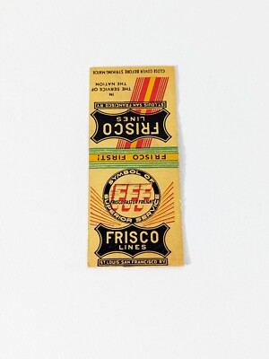 Matchbook - Frisco Lines - St. Louis - San Francisco RY - map | eBay