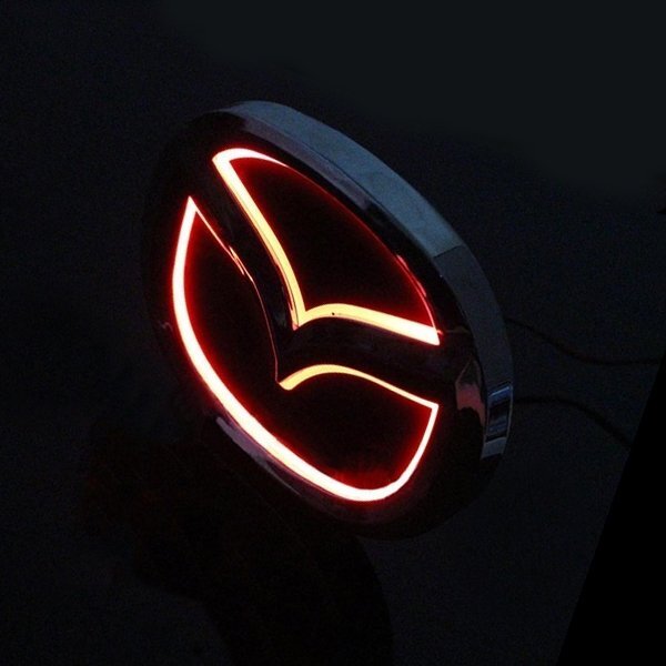 5D Red LED Car Tail Logo Badge Emblem Light Lamp For Mazda8 CX7 Mazda3 ...