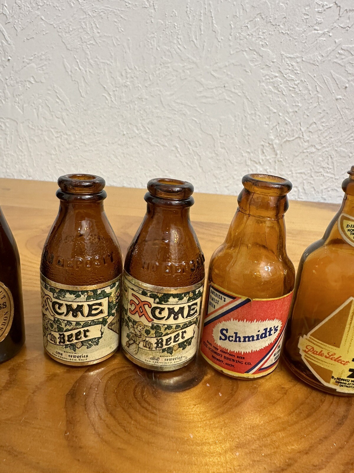 Lot Of 14 Miniature Foreign Coca Cola/Beer/Acme/Crush/Wine Glass ...