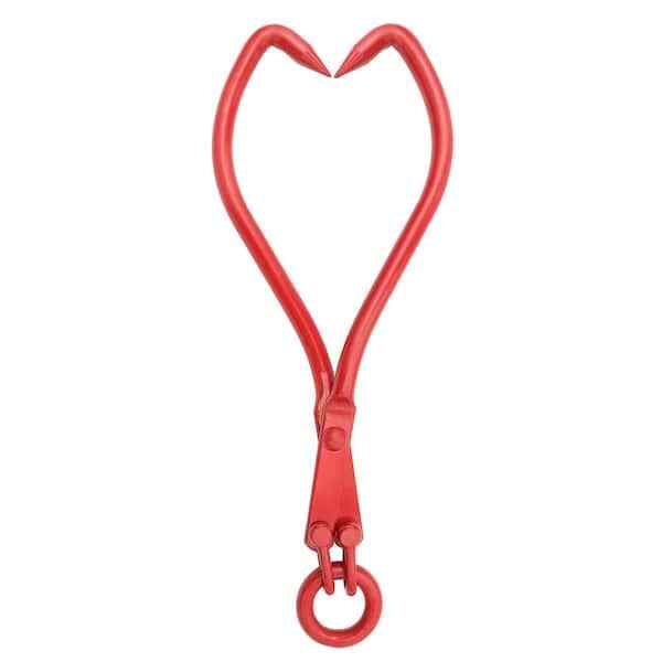 Skidding Tongs with Ring Red 20 Inch Steel Log Lifting Dragging Log ...