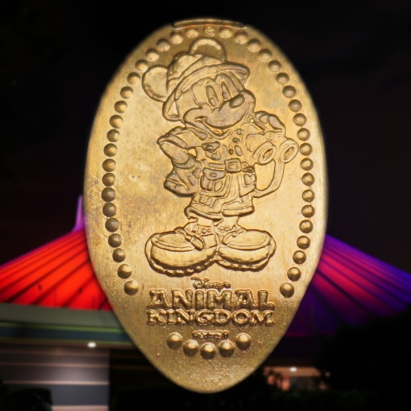 Safari Mickey Mouse "Disney's Animal Kingdom" Disney Pressed Penny | eBay