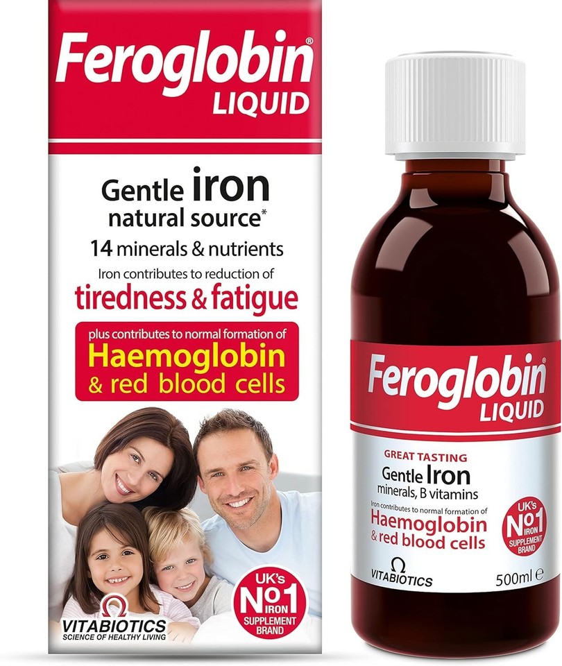 Feroglobin Iron Supplement 500ml - Gentle, Effective, Family-Friendly ...