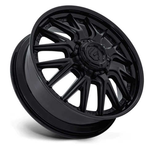 22X8.25 Fuel 1PC D406 CATALYST DUALLY 8X210 105MM MATTE BLACK W/ GLOSS ...