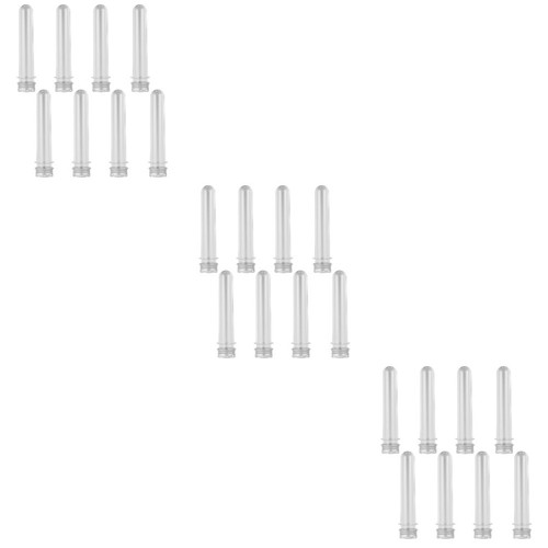 Set of 3 Plastic Test Tubes with Screw Caps Container Laboratory | eBay UK