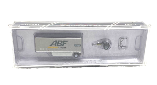 N Scale Trainworx 42893-09 ABF Freight 28' Pup Van Trailer with ...