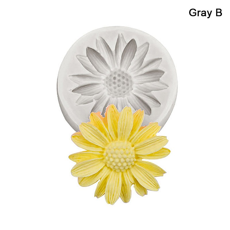 Daisy Flower Mold Fondant Mold 3D Silicone Cake Chocolate DIY ...