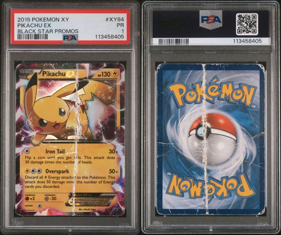 PSA 1 Pikachu EX Black Star Promo XY84 - 2025 Pokemon XY - POP 5 | eBay