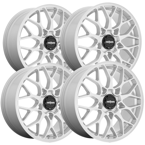 (Set of 4) Rotiform R189 20x9 5x112 +25mm Silver Wheels Rims 20" Inch ...