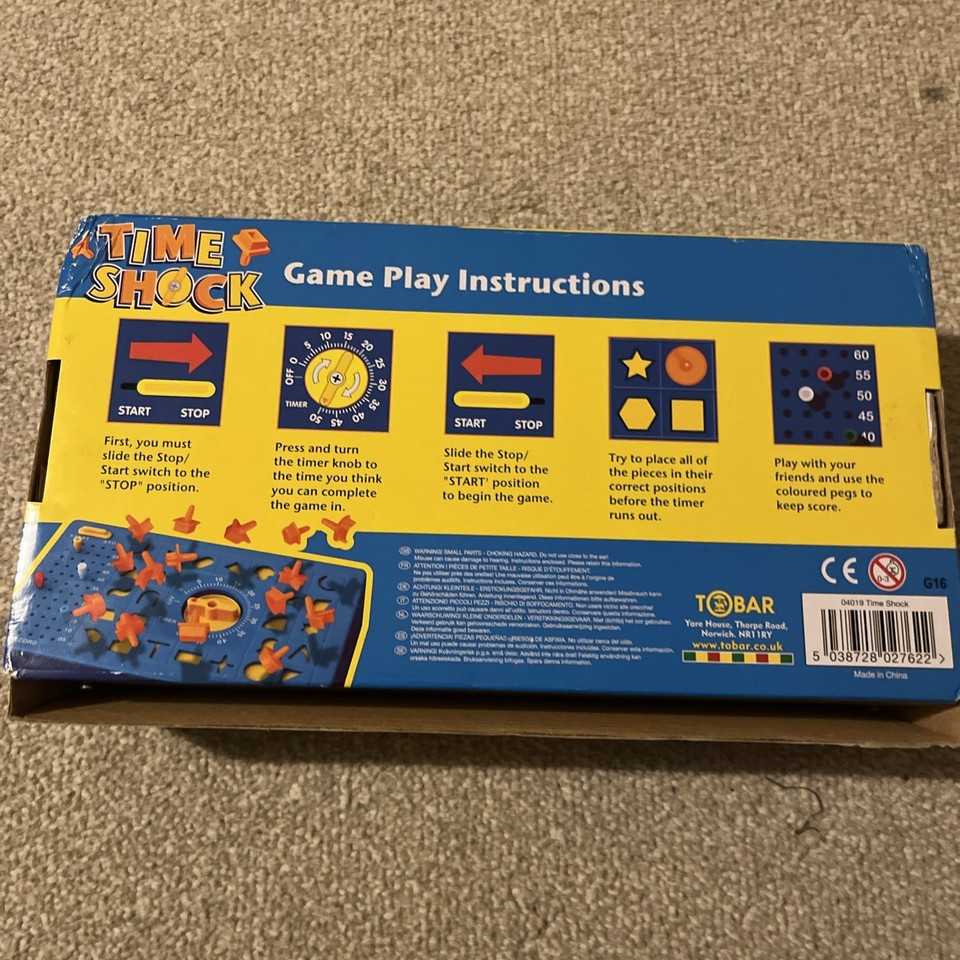 Time Shock Beat The Clock Shape Match Game No Batteries Needed Age 5 ...