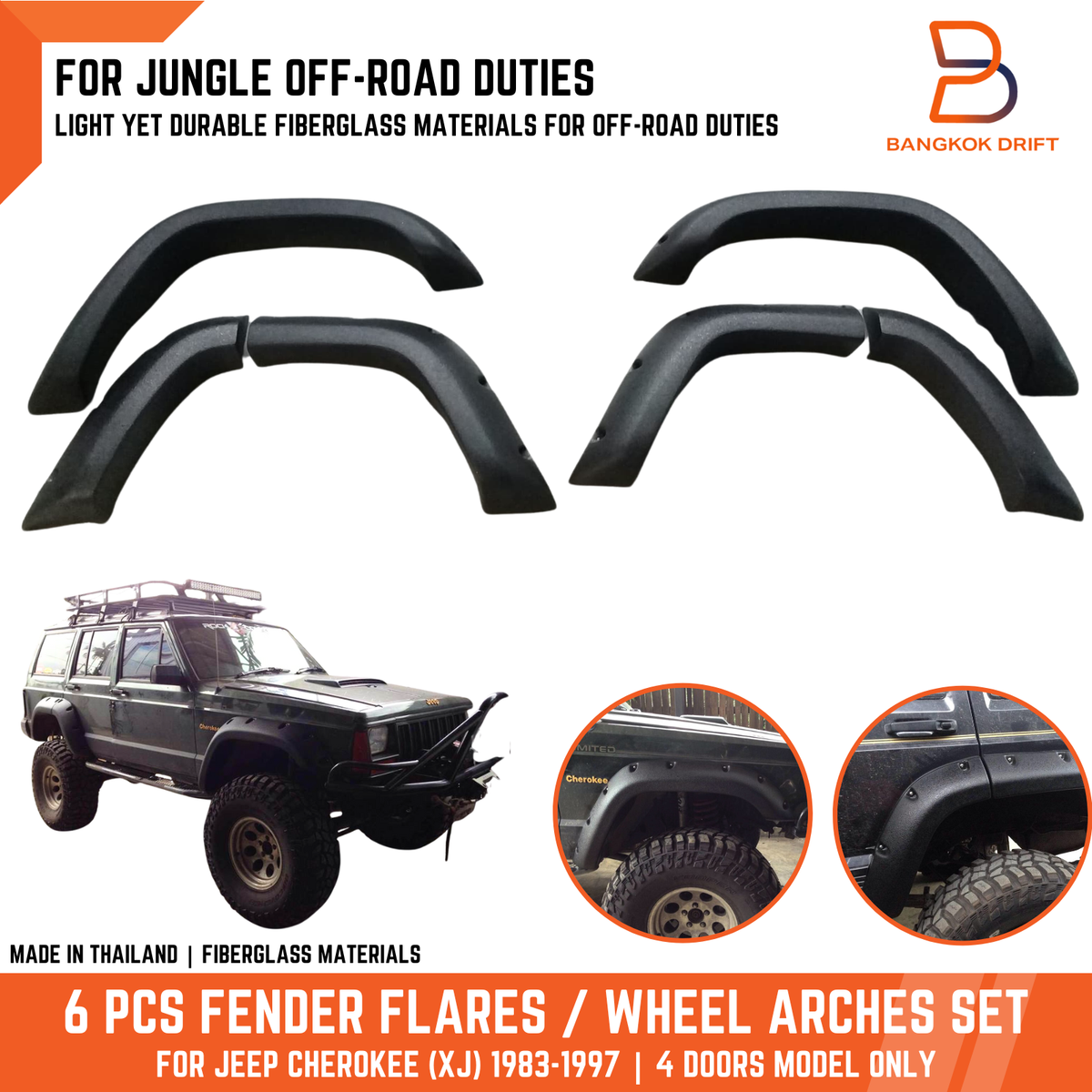 Jeep Cherokee Xj Fender Flares Jeep Cherokee XJ Rugged Ridge Fender