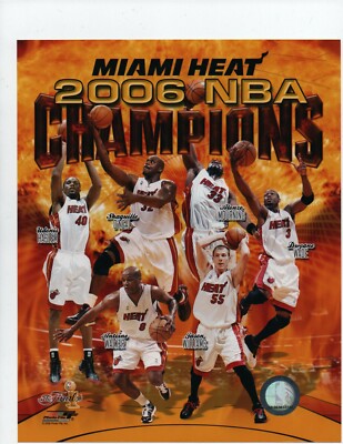 2006 Miami Heat NBA Champions Dwayne Wade 8x10 photo Licensed #ed ...