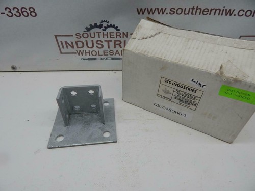 Box of 5 CTS Unistrut P2073A P20 0000HD Post Base Dbl Chan 4Hole Std 3 ...