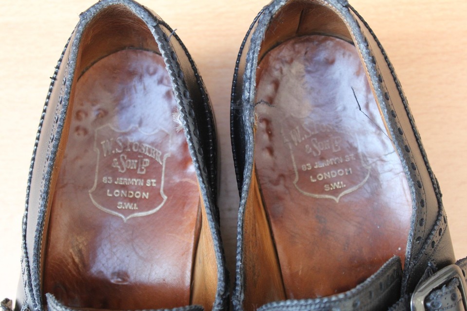 CHAUSSURE FOSTER & SON A BOUCLE RICHELIEU 10,5 F 44,5 EXCELLENT ETAT ...