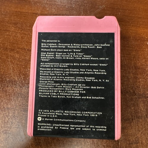 BILLY COBHAM LIFE & TIMES 8 Track Tape Played Through VG | eBay
