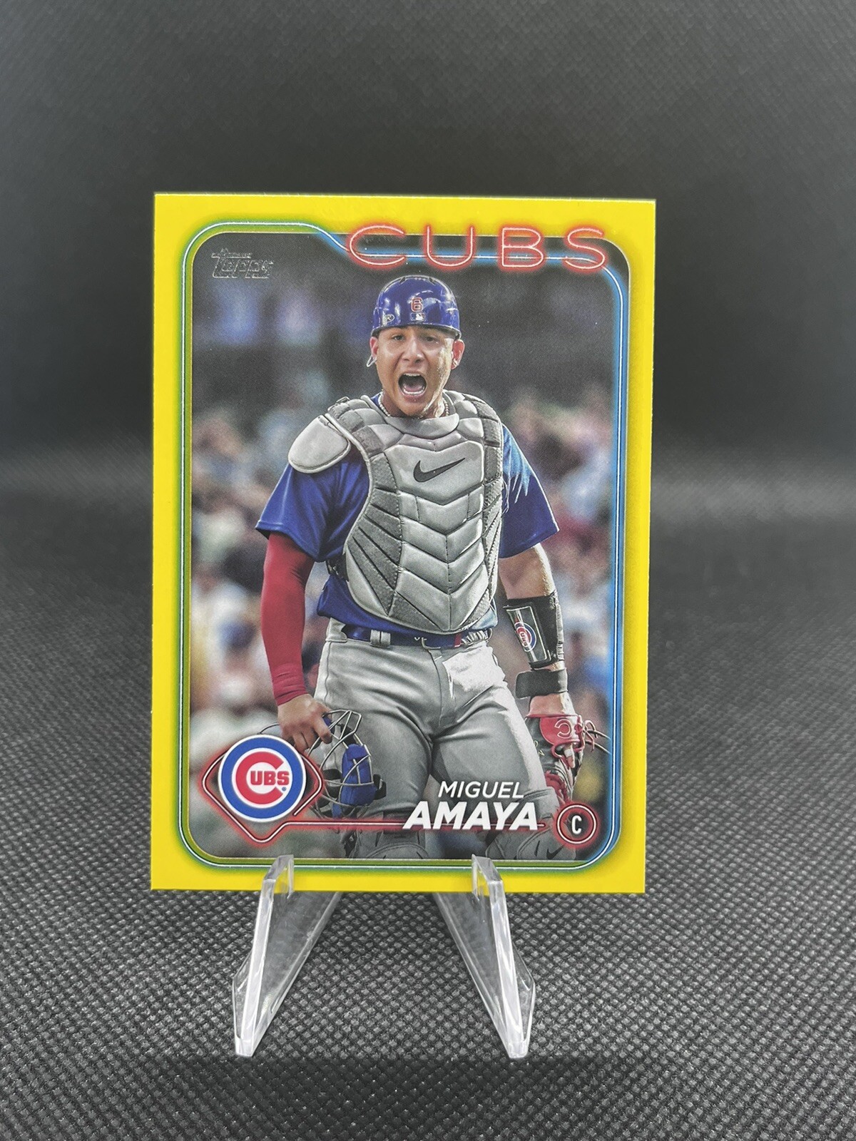 2024 Topps Series 1 Miguel Amaya Yellow Parallel #319 - Chicago Cubs | eBay