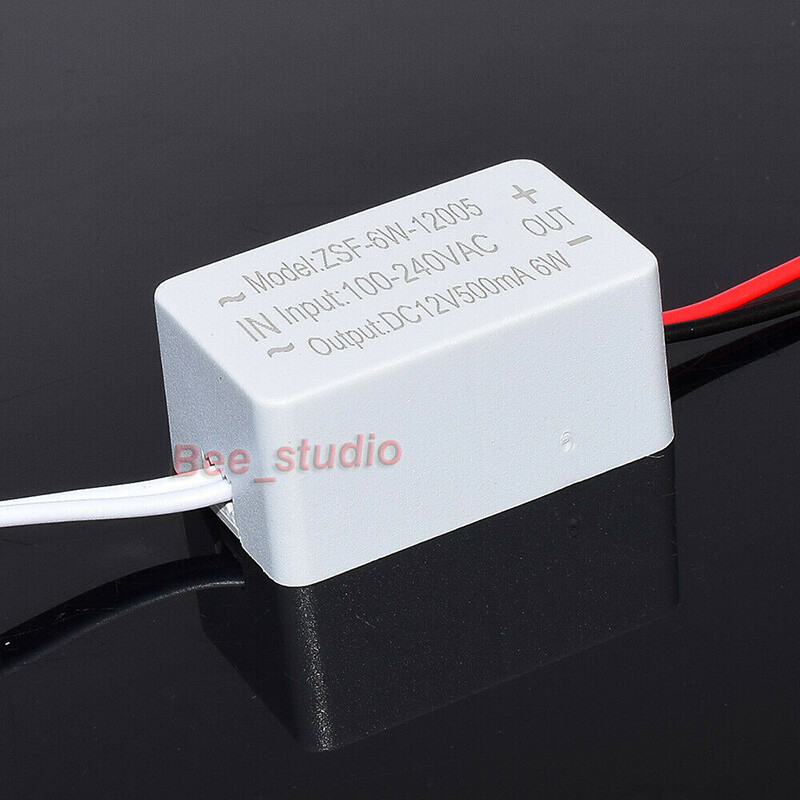 Mini AC-DC Converter AC 110V 120V 220V 230V to 12V 0.5A LED Driver ...