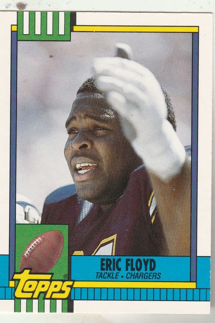 FREE SHIPPING-MINT-1990 Topps Traded #57T Eric Floyd San Diego Chargers ...