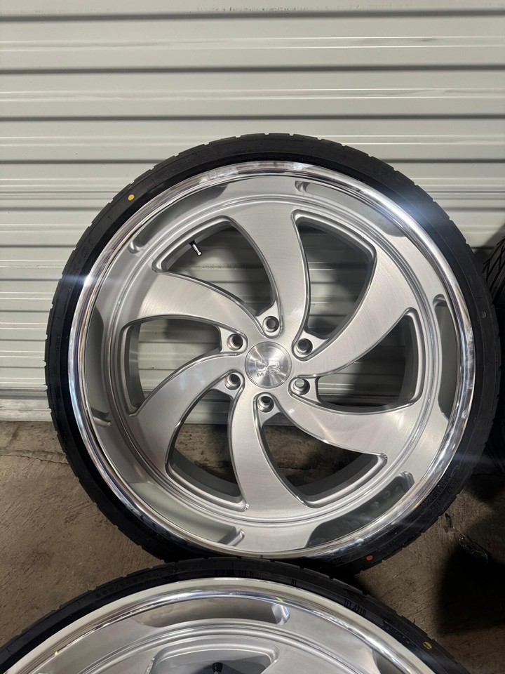 24X9 24X10 US MAGS U134 WHEELS RIMS TIRES CHEVY GMC TAHOE 6x139.7 6X5.5 ...