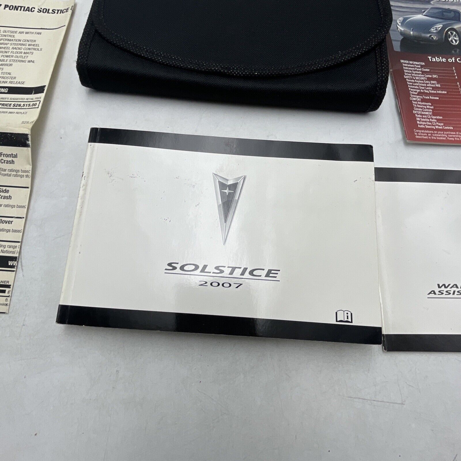 07 2007 Pontiac Solstice Owners Manual | eBay