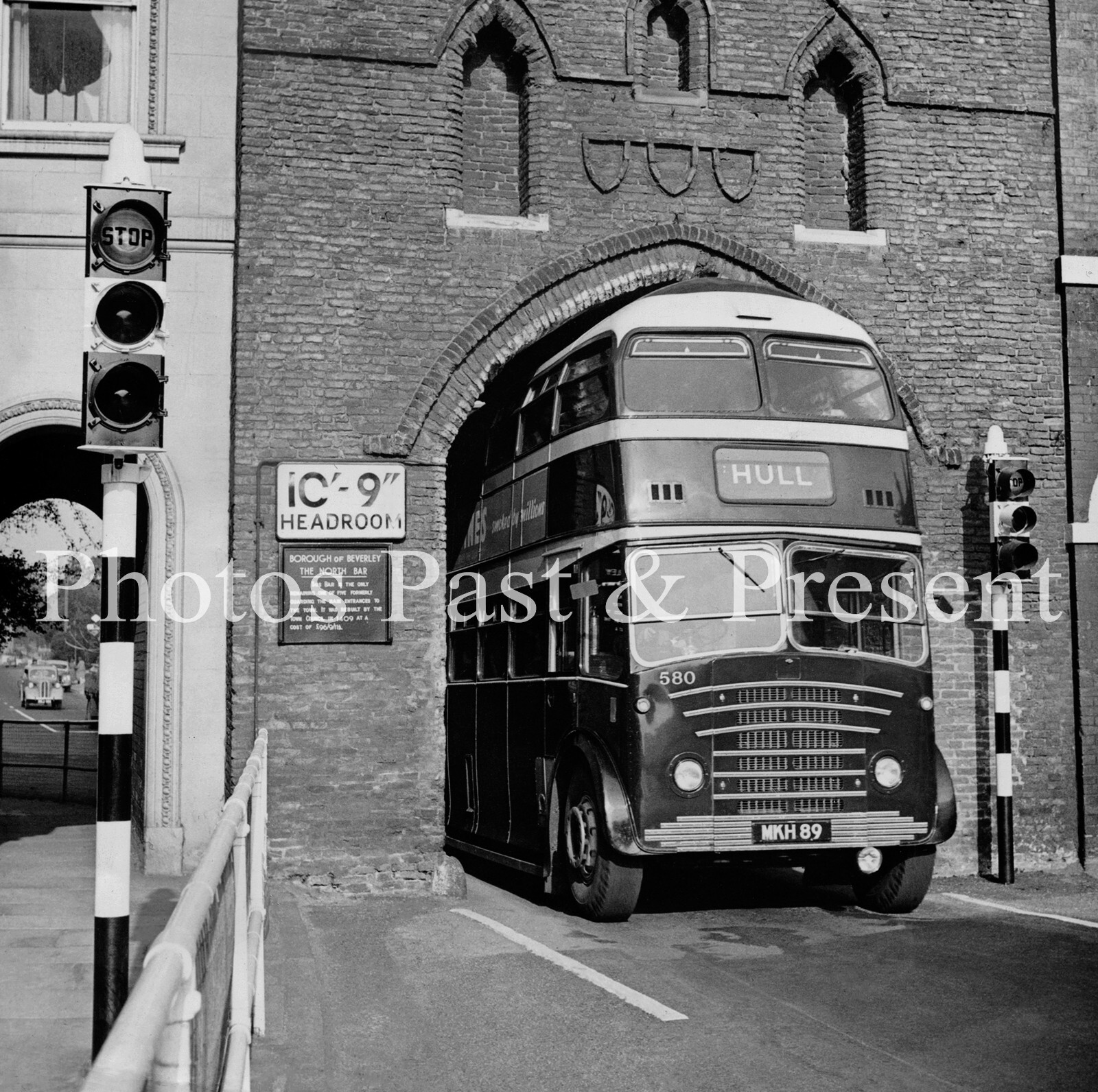 Beverley North Bar Traffic Lights 1955, Hull East Yorkshire Bus, Large ...