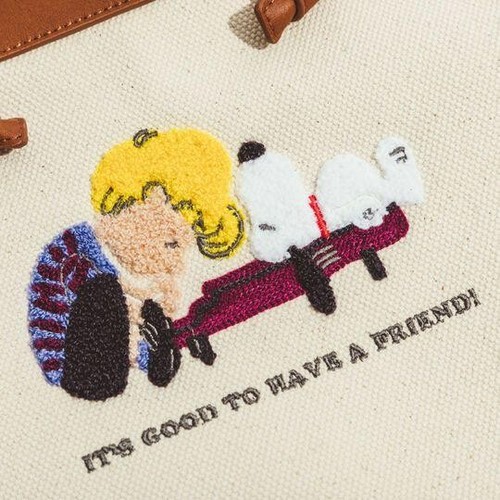 Snoopy Peanuts Friends Club Limited Edition Tote Bag Embroidered New ...