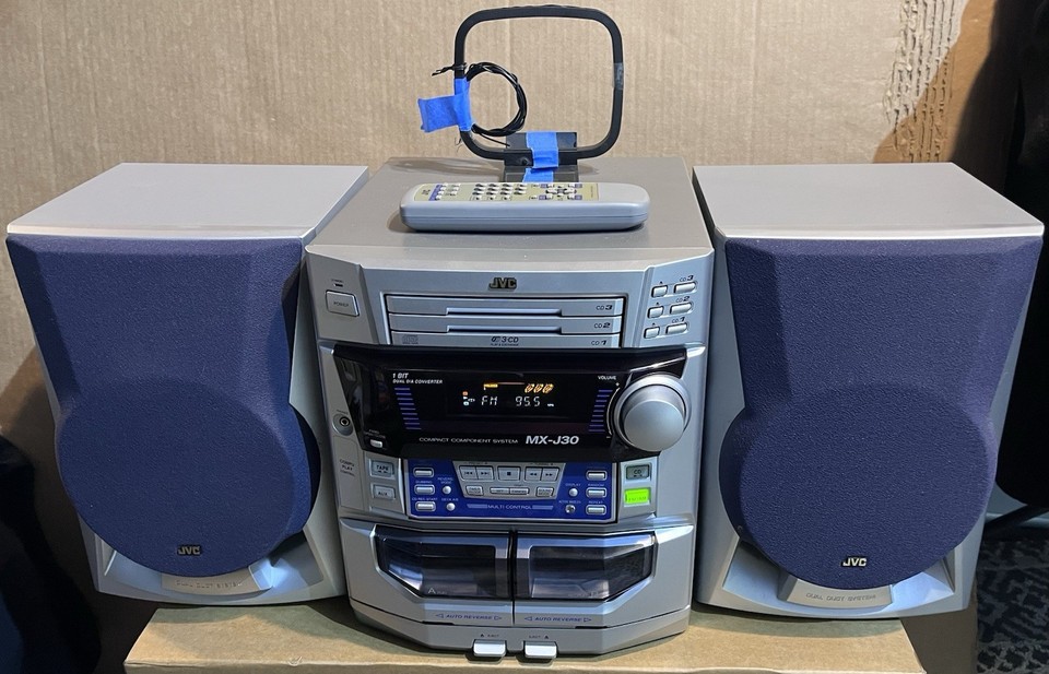 JVC MX-J30 Hi-Fi WORKING CONDITION Compact Component System w/Remote ...