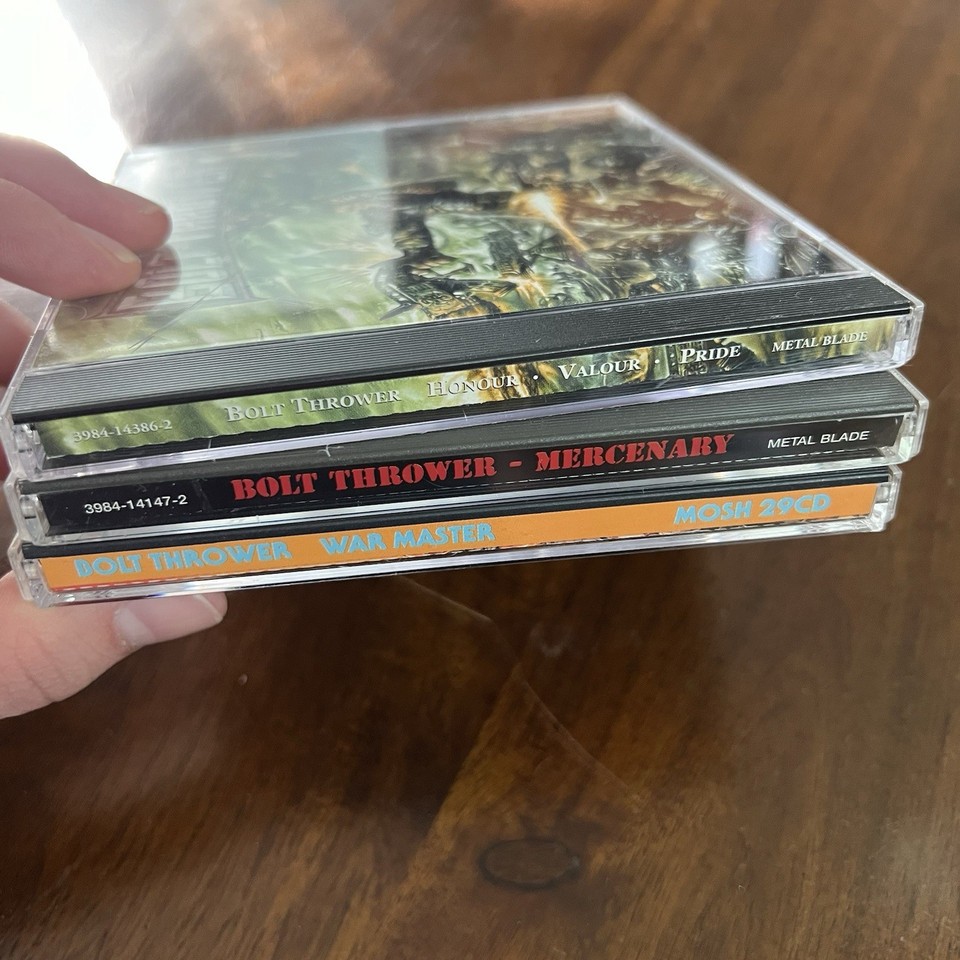 Vintage Lot Of 3 Bolt Thrower CD Earache War Master Mercenary Metal Blade | eBay