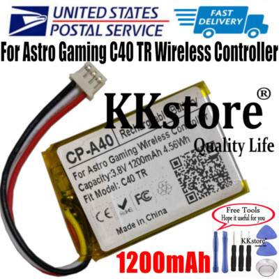 USPS 1200mAh Replacement Battery For Astro Gaming C40 TR Wireless ...