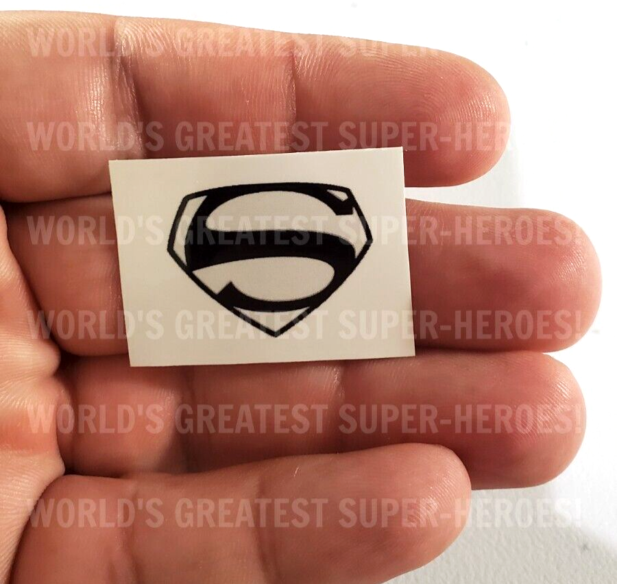 Mego Superman Emblem 1952 George Reeves B&W Custom Vinyl For WGSH 8 ...