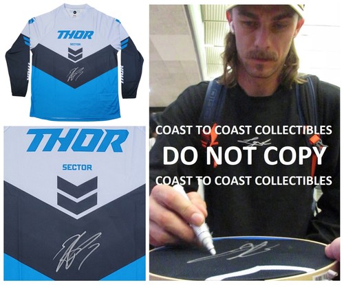 Aaron Plessinger Signed Thor Jersey COA Proof Autographed Supercross ...