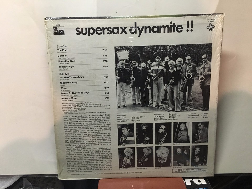 MED FLORY - Dynamite Supersax ~ PAUSA 7082 {nm orig} w/Fred Atwood ...