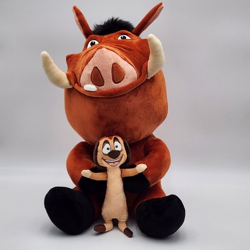 HugMe The Lion King Timon & Pumbaa Plush Huggable Plush 16” Disney Toy ...