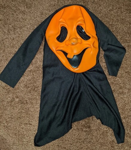 Vintage Sarah Spook Orange Mask Scream Ghost Halloween Fantastic Face ...