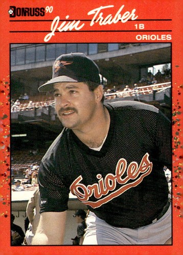 1990 Donruss #569b Jim Traber - Baltimore Orioles | eBay