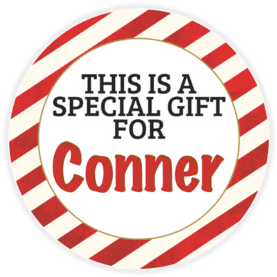 This is a Special Gift for Conner - 3 Pack Circle Stickers 3 Inch ...