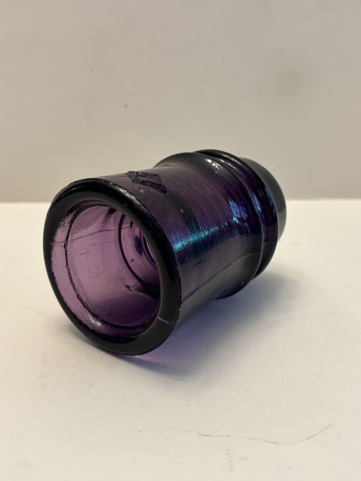 CD 121 Diamond Royal Purple glass insulator | eBay
