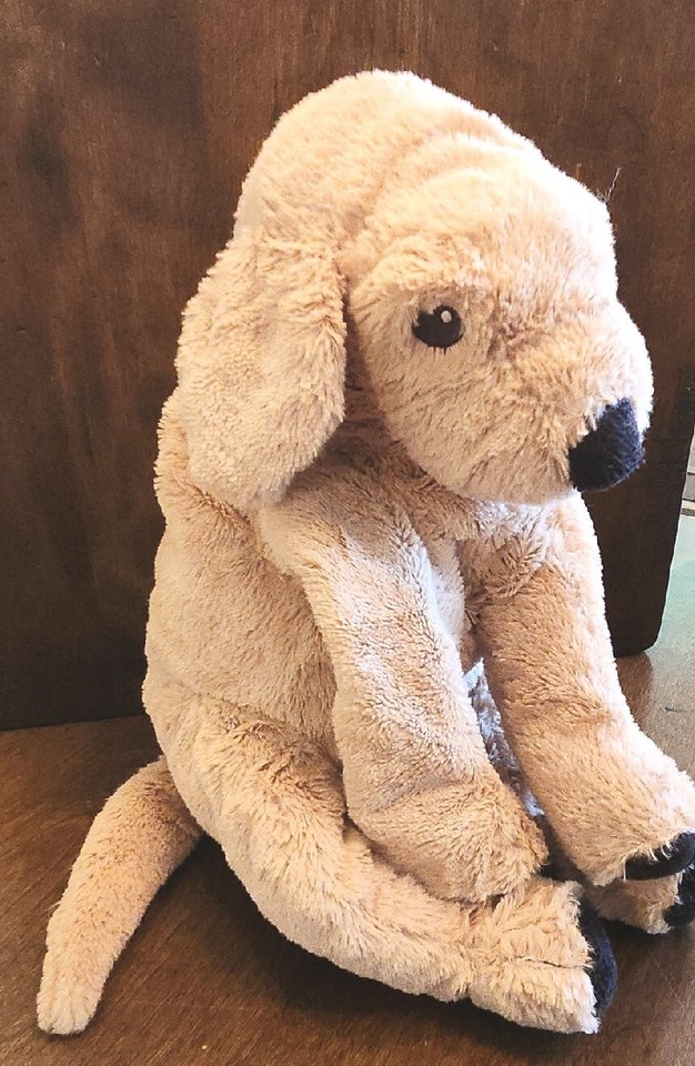 IKEA Gosig Golden Retriever Dog 15" Plush Puppy Lovey Floppy Yellow Lab ...