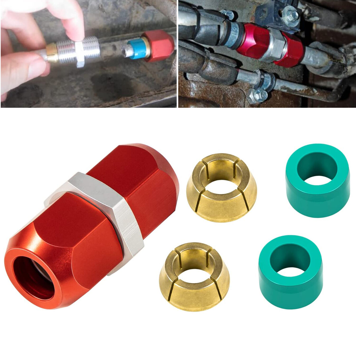 Line Splice Connector Splicer Coupler 800-641 For 3/8 Inch Aluminum ...