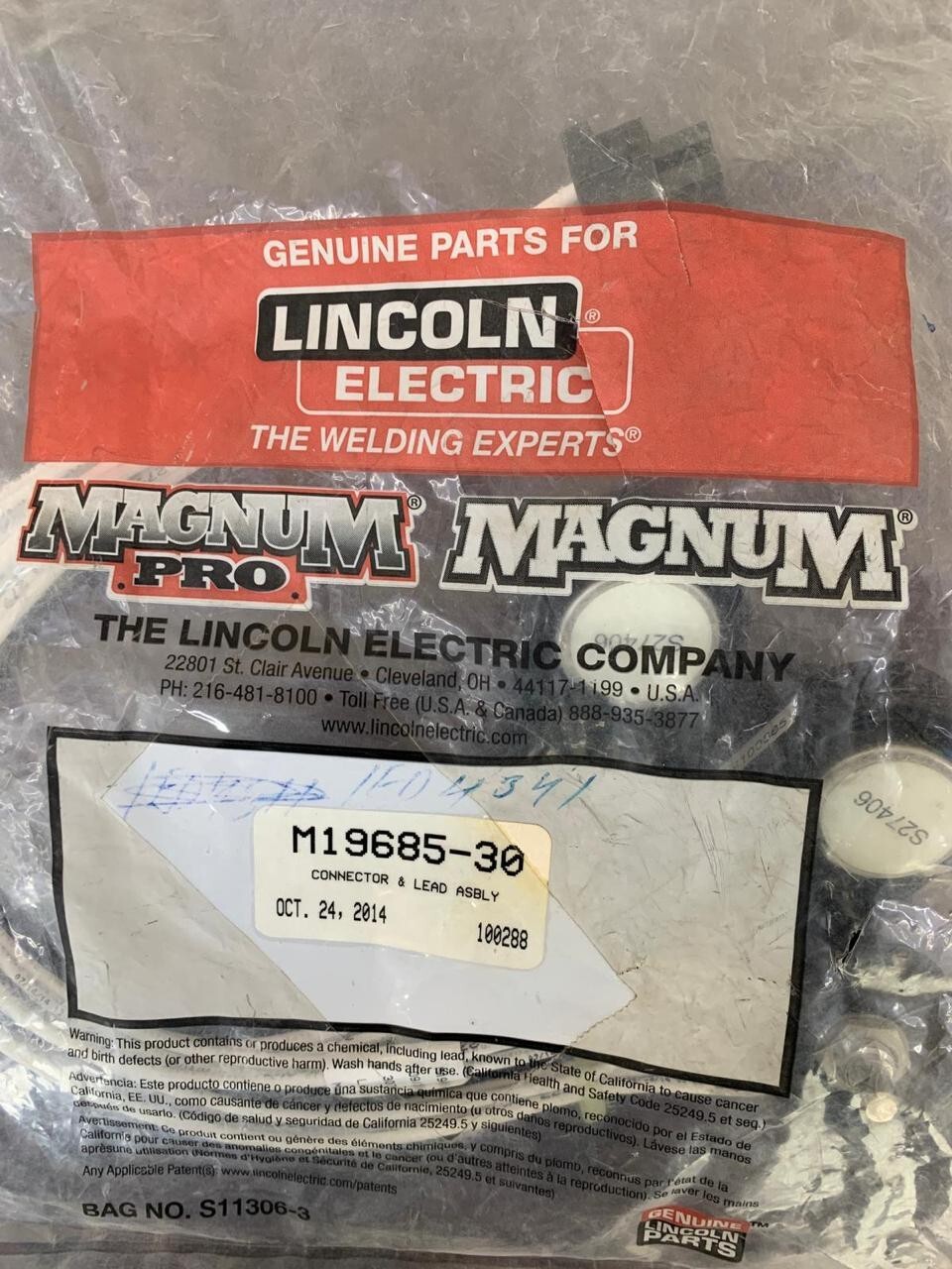LINCOLN Electric / Connector & Lead Asbly / M19685-30 | eBay