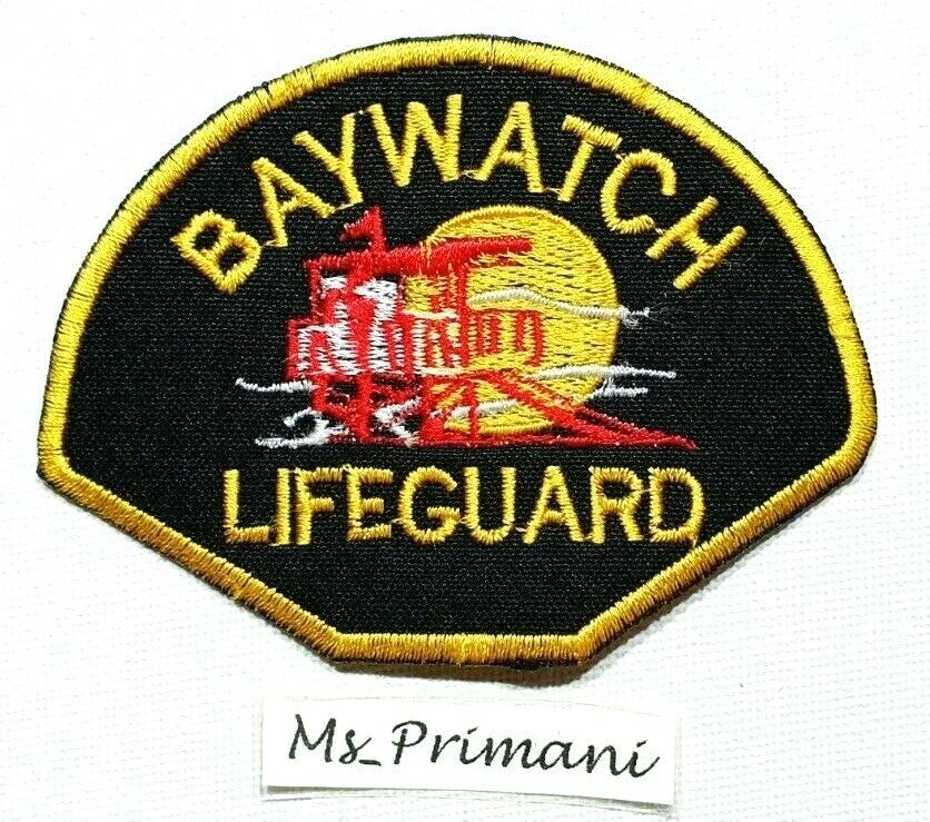 Baywatch Life Guard Movie Log Embroidered Iron/Sew On Patch Dress badge ...
