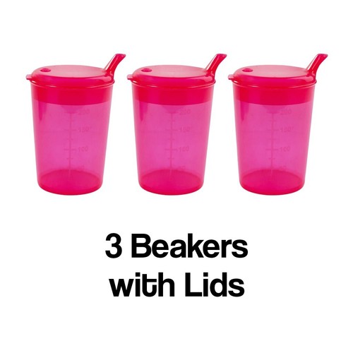 BEAKERS Adult Feeding Plastic Cup Convalescent Drinking 4mm Lip Spout ...