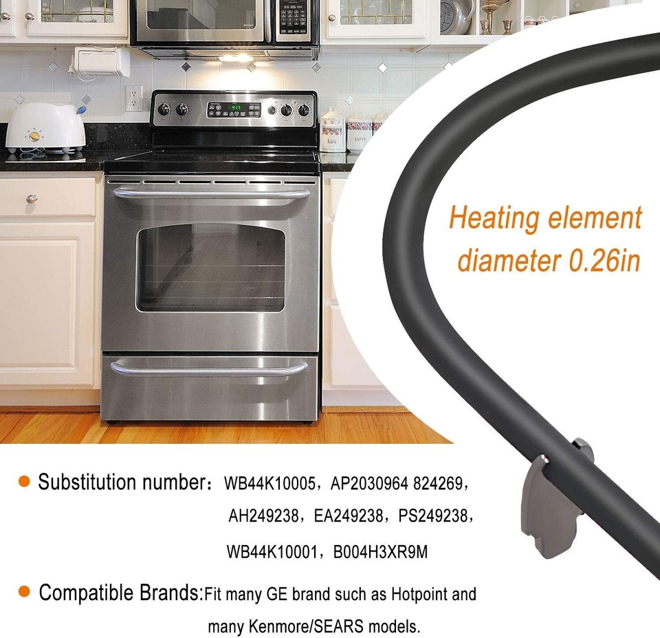 Hotpoint Range Oven Bake Heating Element Fits Models RB525BC2CT ...