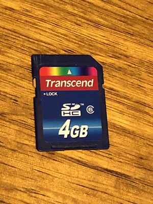 Transend SDHC 4GB Memory Card | eBay Australia