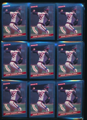 Lot (18) 1986 Donruss #499 John Candelaria California Angels Player Lot ...