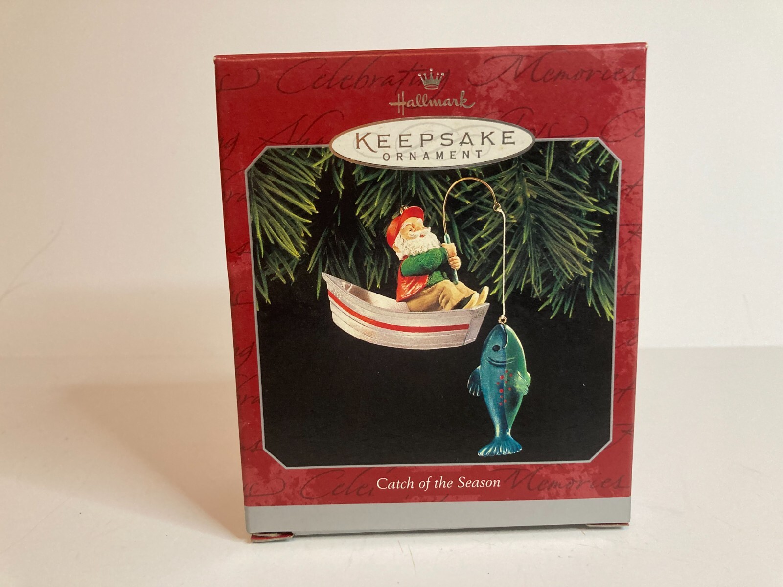 Hallmark Keepsake Ornament "CATCH OF THE SEASON" Santa Fishing - 1998 ...