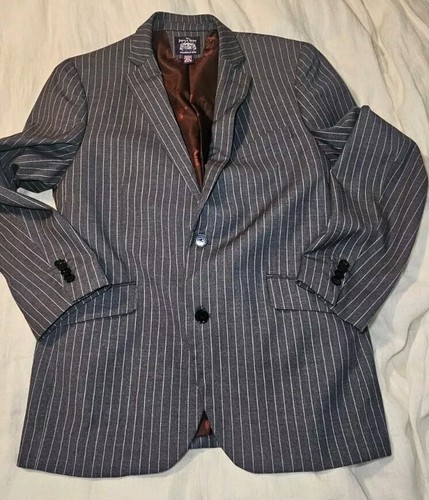 SAVILLE ROW HOXTON CHALK STRIPE BLAZER/JACKET MENS SIZE 42R ROSE LINED ...